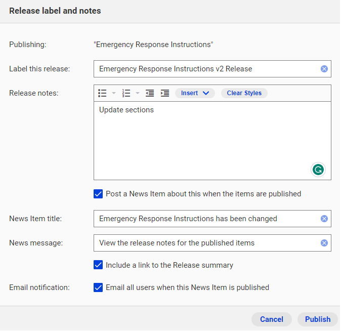 Manage Work Instructions – Connect
