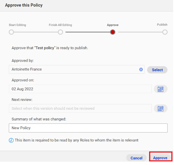 Create and publish new policies in Holocentric Connect – Connect