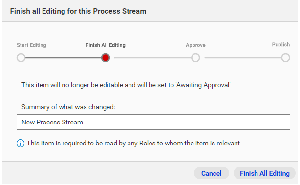 Create and Publish Process Stream – Connect